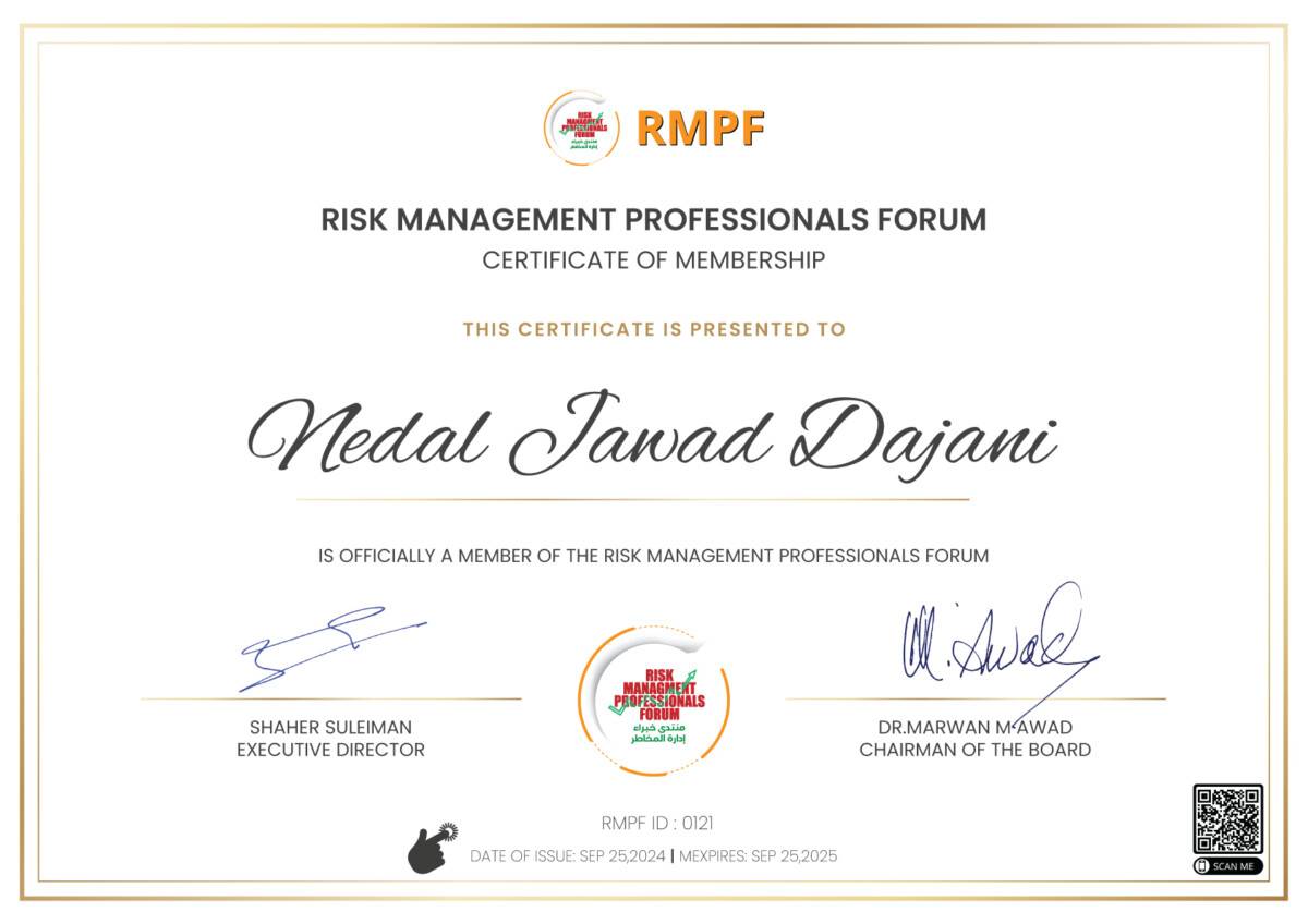 Nedal Jawad Moh’d Ali Dajani – RMPF